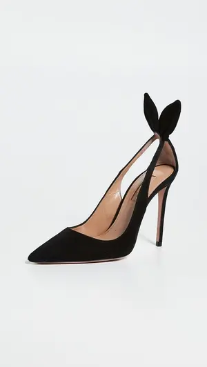 AQUAZZURA Bow Tie Pointed Toe Pumps