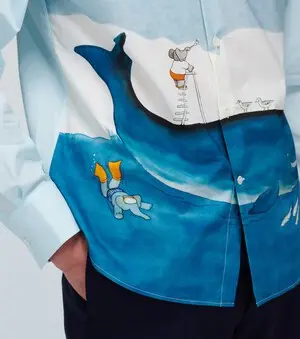 LANVIN Babar Printed Cotton Shirt