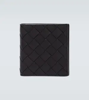 Bottega Veneta Folded Leather Wallet - Black