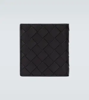 Bottega Veneta Folded Leather Wallet - Black