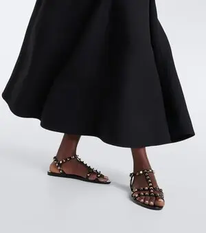 Valentino Garavani Rockstud Pvc Sandals - Black