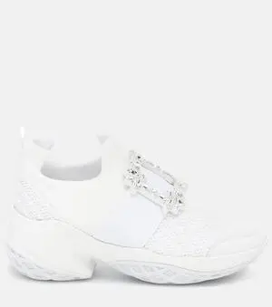 ROGER VIVIER Viv' Run Embellished Sneakers