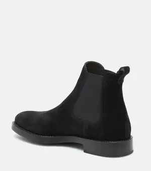 TOD'S Suede Chelsea Boots - Black