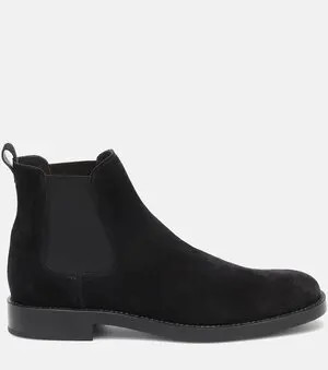TOD'S Suede Chelsea Boots - Black