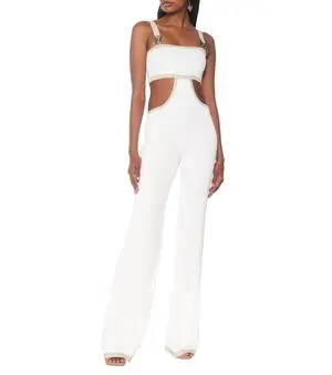 Balmain - Balmain Cutout Knit Jumpsuit