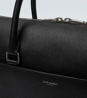 Saint Laurent Duffle Leather Briefcase