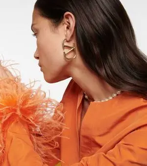Valentino Garavani Vlogo Signature Earrings - Gold