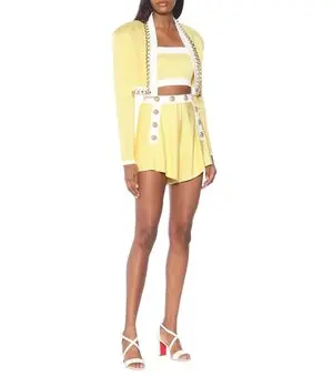 Balmain - Balmain Knit Crop Top