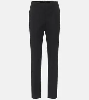 JOSEPH Coleman High-rise Gabardine Pants - Black