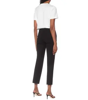 JOSEPH Coleman High-rise Gabardine Pants - Black