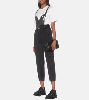 Alexander McQueen Tread Slick Leather Sneakers - Black