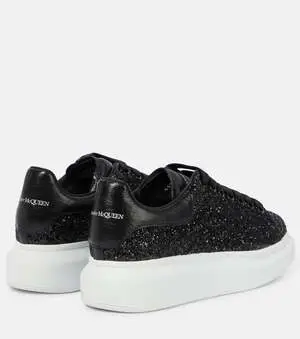 Alexander McQueen Oversized Embellished Leather Sneakers