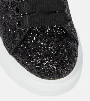 Alexander McQueen Oversized Embellished Leather Sneakers