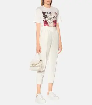 Alexander McQueen Oversized Leather Sneakers - White