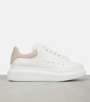 Alexander McQueen Oversized Leather Sneakers - White