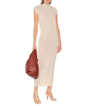 JIL SANDER Ribbed Jersey Maxi Dress