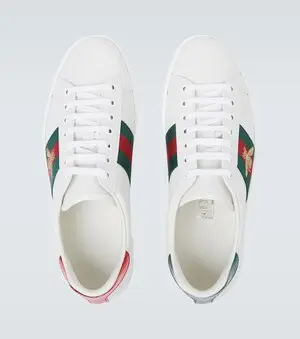Gucci Ace Leather Sneakers - White