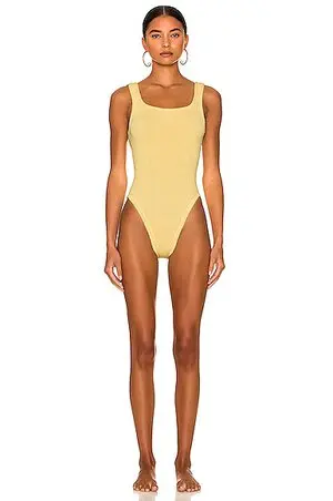 Hunza G Hunza G Square Neck Swimsuit Butter