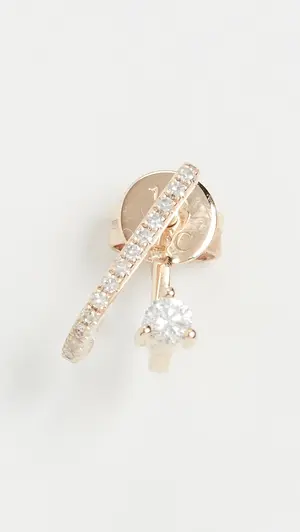 Ef Collection 14k Diamond Illusion Stud Earring