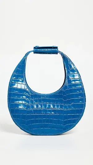 Staud Mini Moon Bag Island Blue