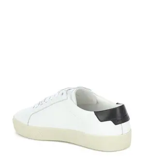 Saint Laurent Court Classic Sl/06 Leather Sneakers - White