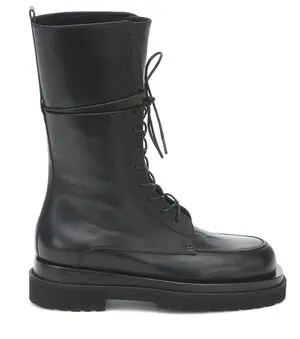 Magda Butrym Leather Combat Ankle Boots