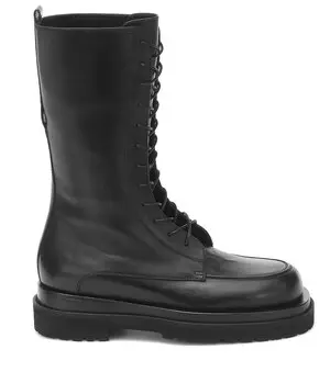 Magda Butrym Leather Combat Ankle Boots