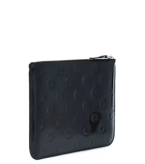 Comme Des Garçons Dots Large Embossed Leather Pouch