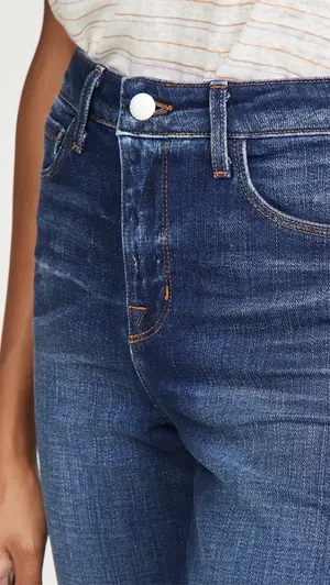 L'Agence Kendra High-rise Crop Flare Jeans