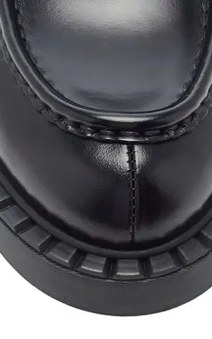 Prada Leather Loafers - Black