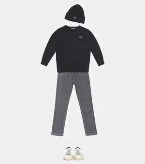 Acne Studios Mini Pansy N Face Wool Beanie