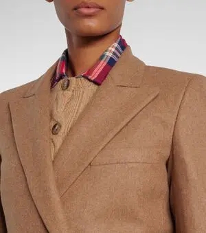 BLAZÉ MILANO Cholita Everyday Wool-blend Blazer - Beige