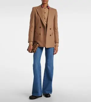 BLAZÉ MILANO Cholita Everyday Wool-blend Blazer - Beige