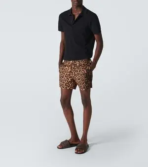 TOM FORD Cotton Polo Shirt - Black