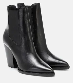 Saint Laurent Theo 95 Leather Chelsea Boots