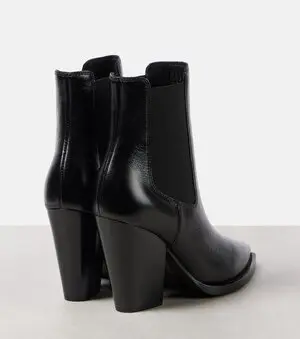 Saint Laurent Theo 95 Leather Chelsea Boots