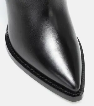 Saint Laurent Theo 95 Leather Chelsea Boots - Black