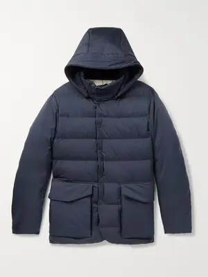 Loro Piana Clearwater Quilted Storm System Shell Down Jacket