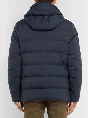 Loro Piana Clearwater Quilted Storm System Shell Down Jacket