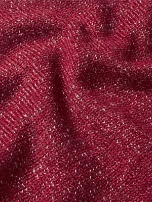 Loro Piana Mélange Linen, Cashmere, And Silk-blend Sweater - Red