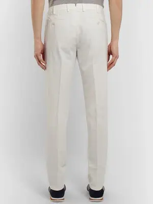 Loro Piana Slim-fit Cotton-blend Trousers