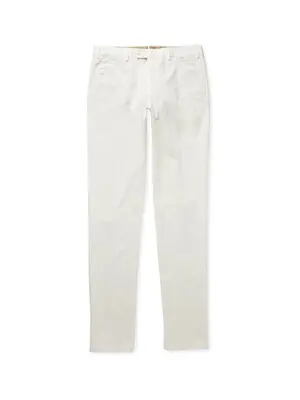 Loro Piana Slim-fit Cotton-blend Trousers