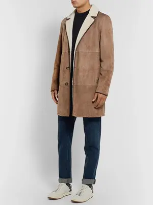 Loro Piana Wollaston Shearling Coat