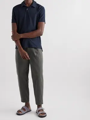 JAMES PERSE Supima Cotton-jersey Polo Shirt