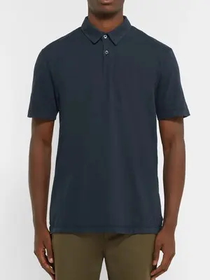 JAMES PERSE Supima Cotton-jersey Polo Shirt