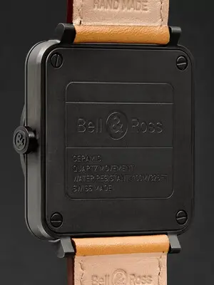 BELL & ROSS Br S Heritage 39mm Ceramic And Leather Watch