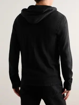 JAMES PERSE Supima Cotton-jersey Hoodie - Black