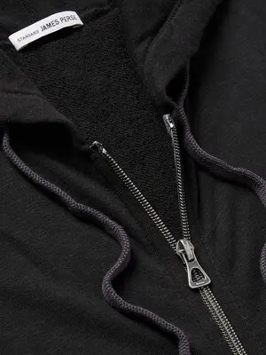 JAMES PERSE Supima Cotton-jersey Hoodie - Black