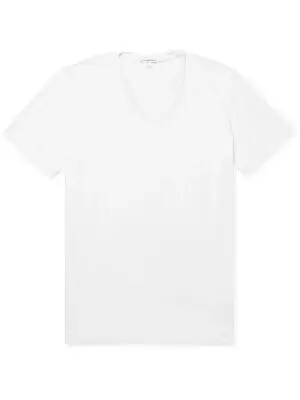 JAMES PERSE James Perse - Combed Cotton-Jersey T-Shirt - Men - White - 1