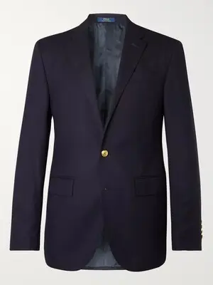 Polo Ralph Lauren Unstructured Linen-blend Blazer - Blue